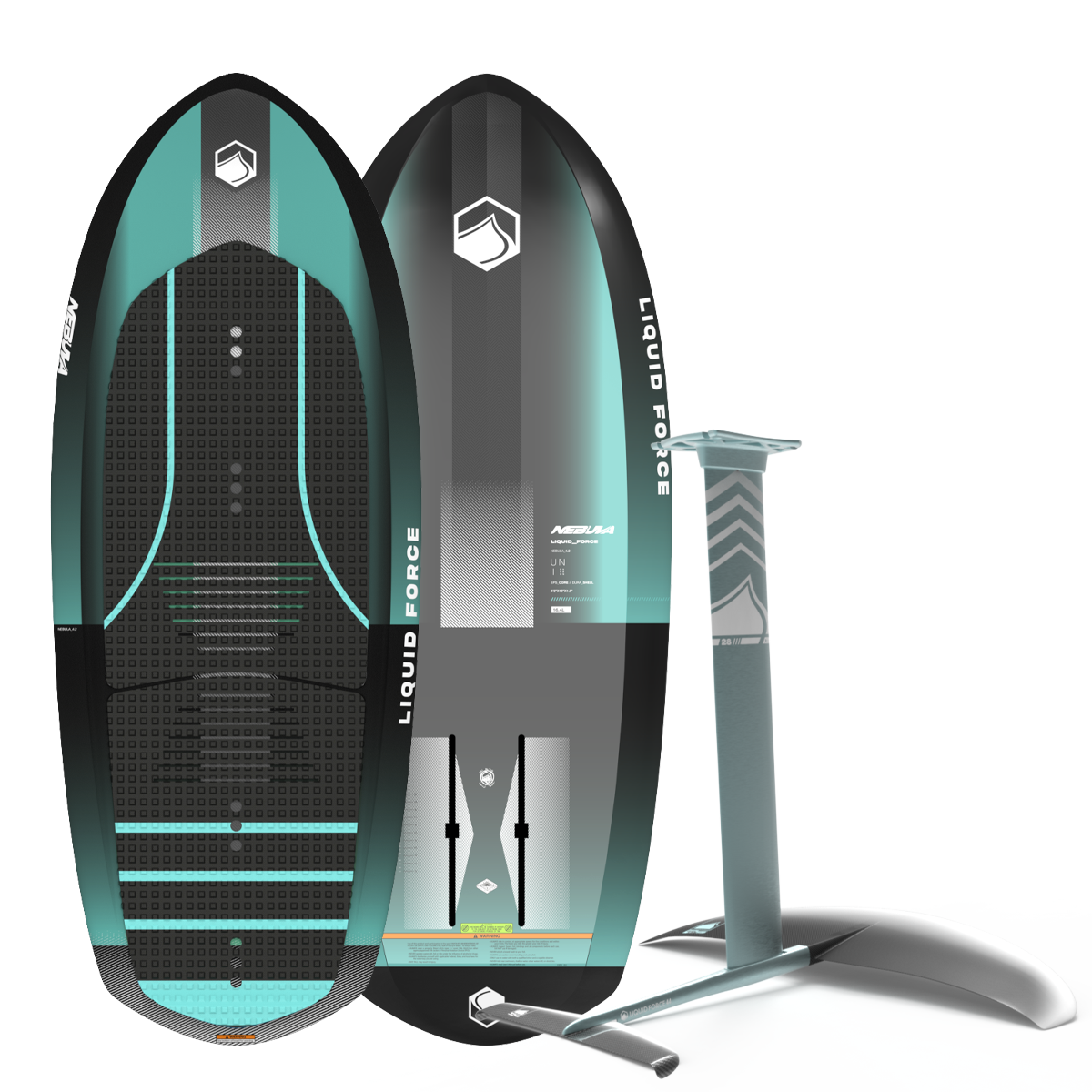 2025 Liquid Force Nebula Foil Board w/ Horizon 155 Foil Set – OneWake