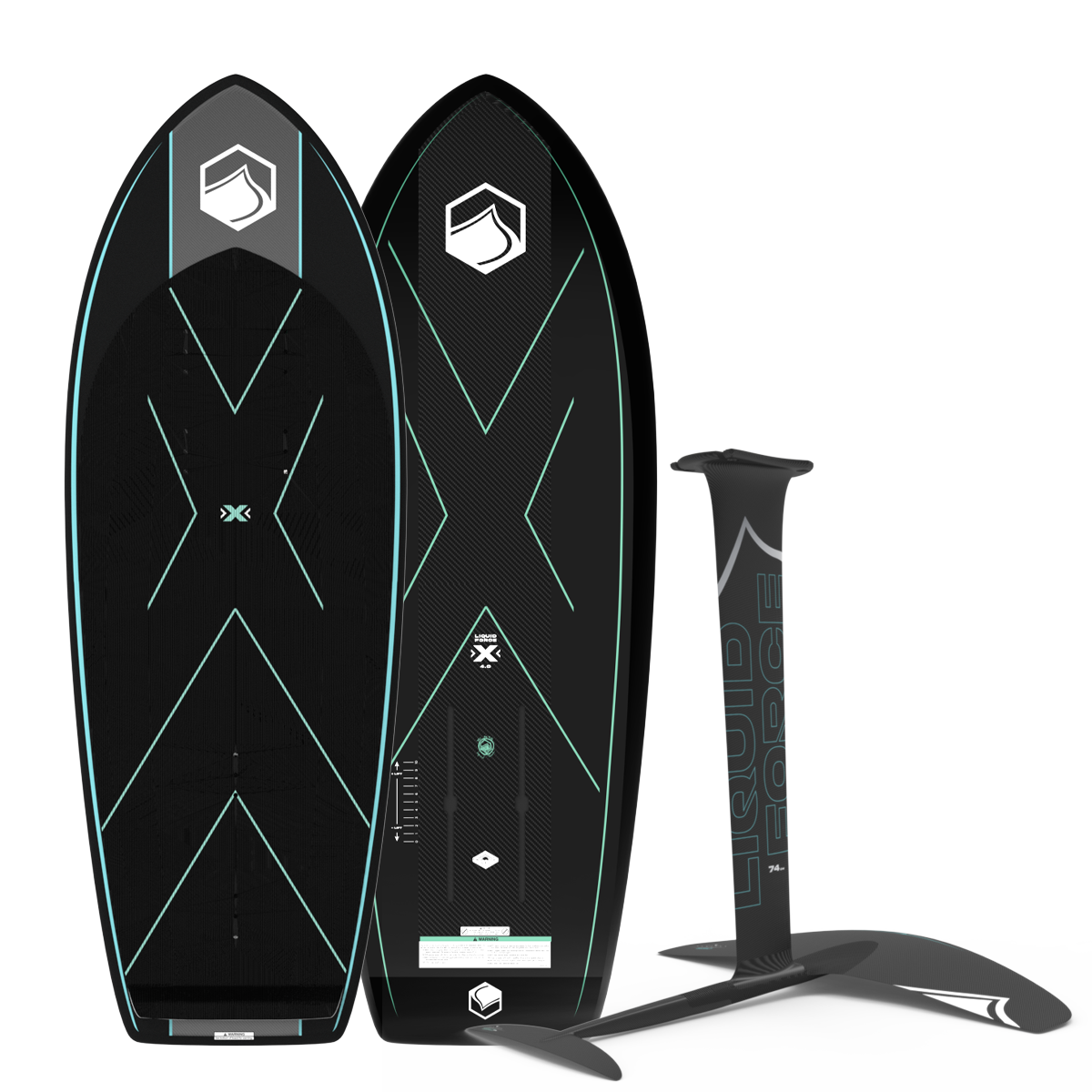 2025 Liquid Force X Foil Board w/ Horizon Carbon 1550 Fuselock Kit – OneWake
