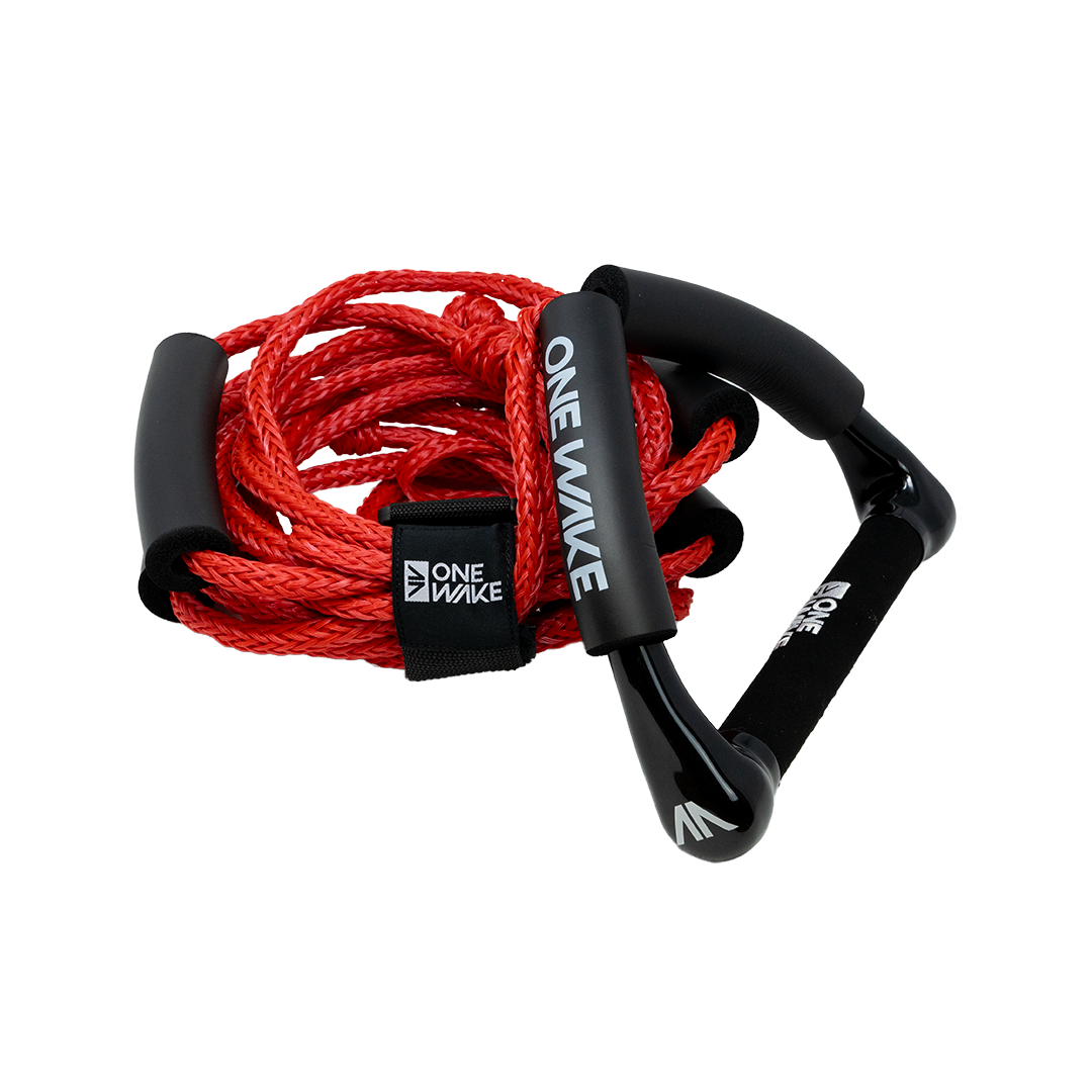 OneWake Wakesurf Rope & Handle Combo - Red