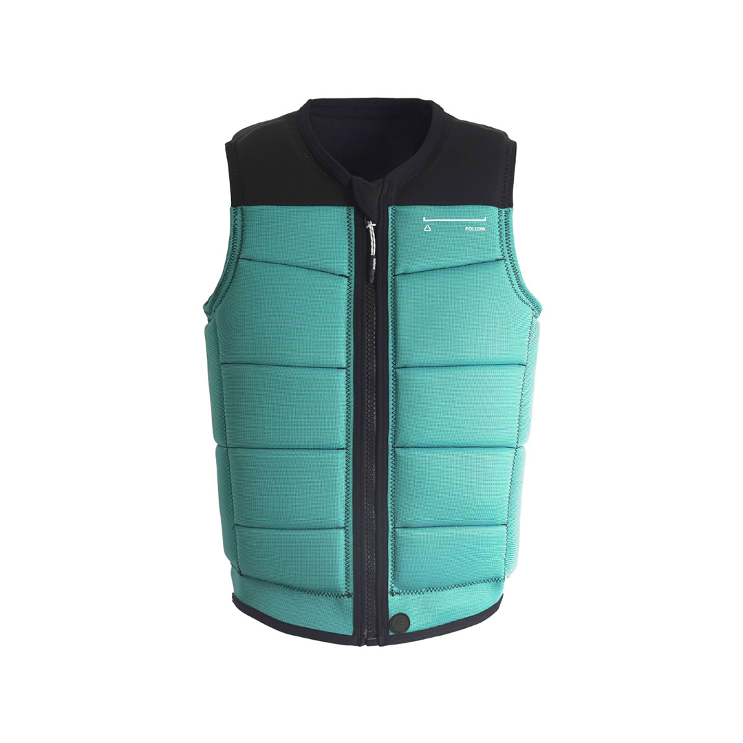 2025 Follow Section Impact Vest - Black/Teal – OneWake