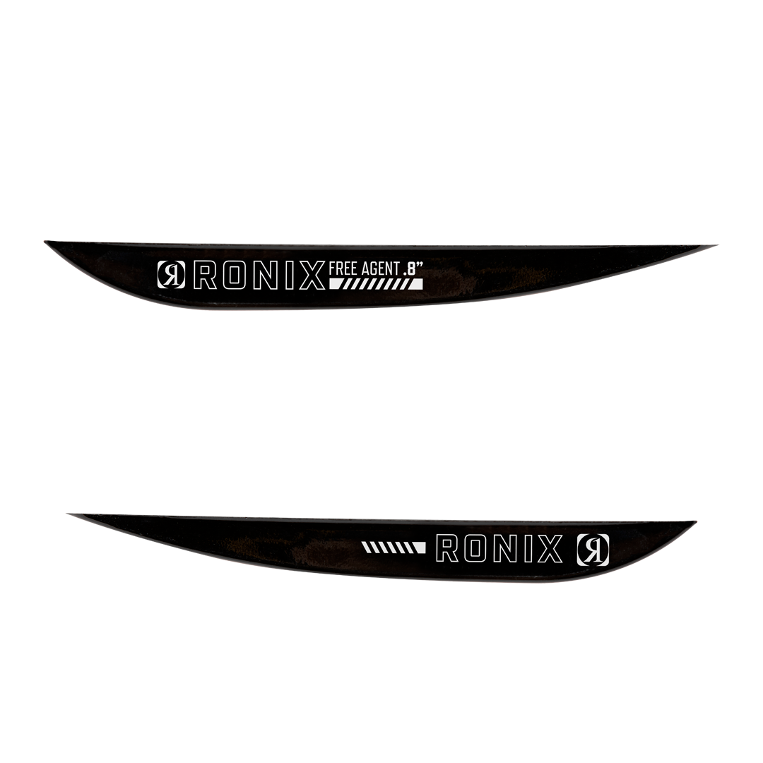 2025 RONIX FIBERGLASS FREE AGENT FIN - BLACK (2 PACK) – OneWake